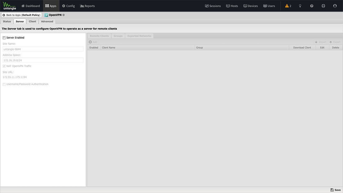 Openvpn Edge Threat Management Arista